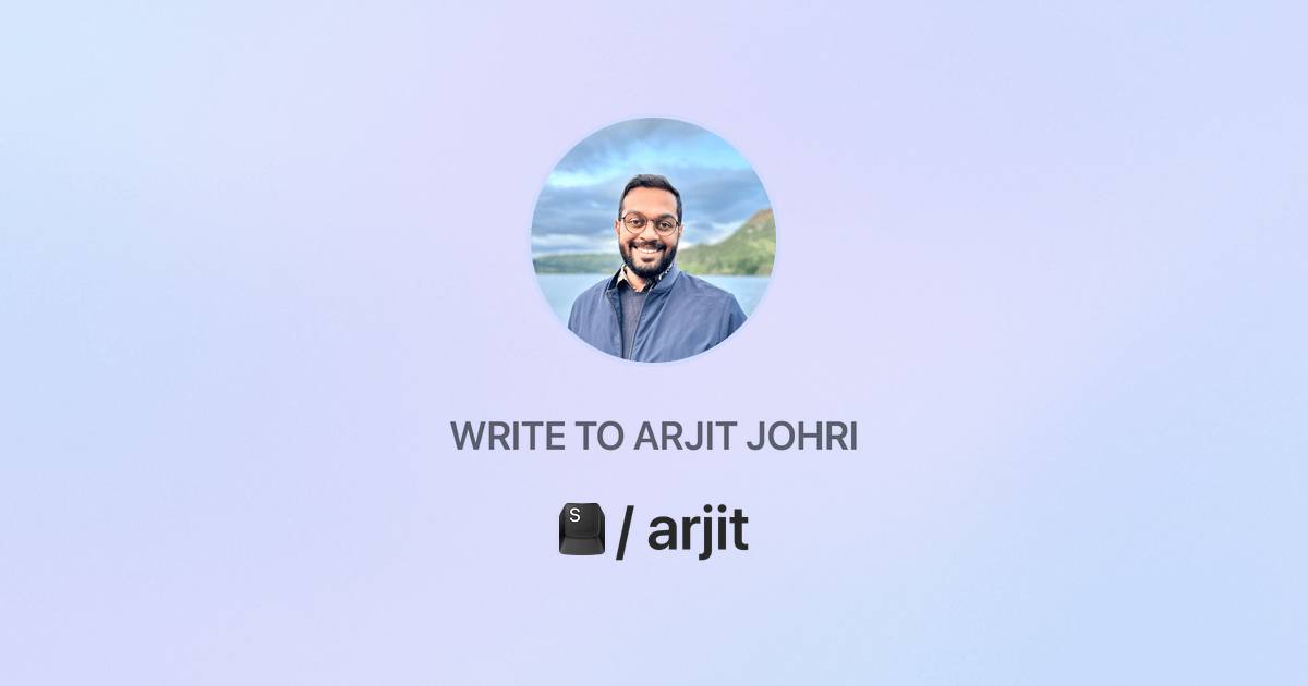 Contact Arjit Johri