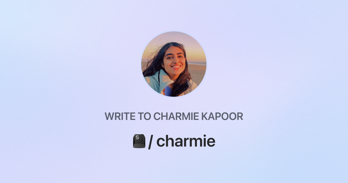 Contact Charmie Kapoor
